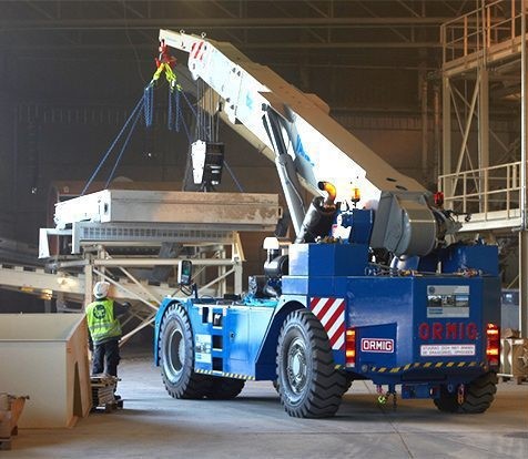 ORMIG 50/55 tm crane - load chart, specs & dimensions (2017 - 2025 ...