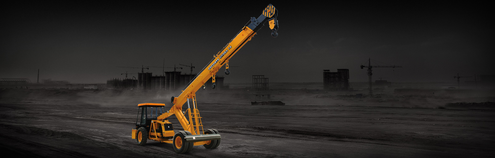 Escorts Hydra 14 3P crane - load chart, specs (2022 - 2025) | LECTURA Specs