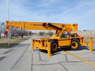 Broderson IC-400 crane - load chart, specs & dimensions (2017 - 2025 ...