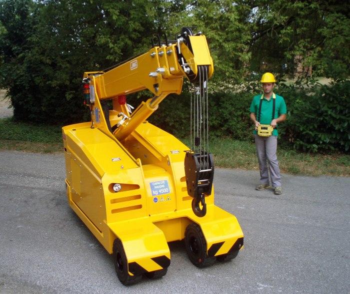 JMG MC 40 S crane - load chart, specs & dimensions (2009 - 2024) | LECTURA Specs