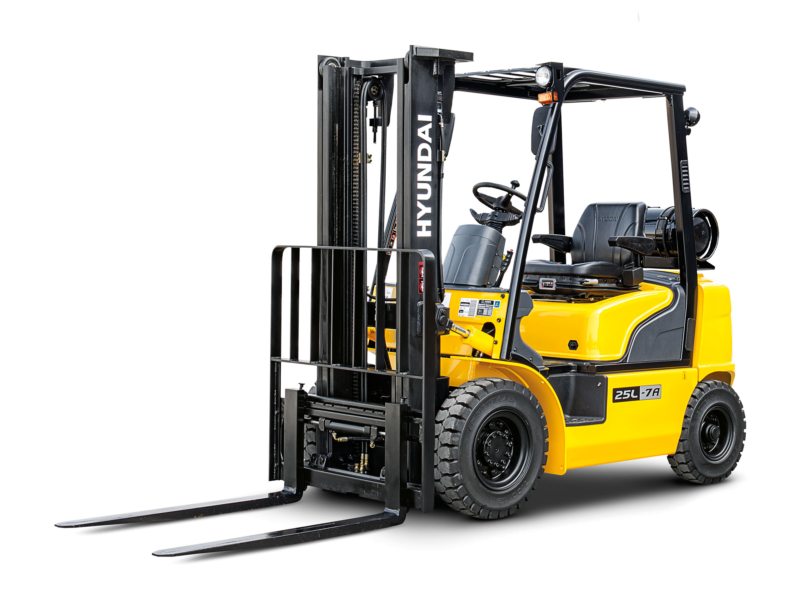 Hyundai 25L-7A LPG forklift specs & dimensions (2012 - 2019) | Lift ...