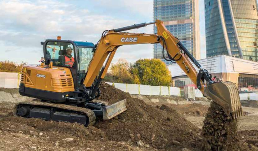 Case CX57C excavator specs & dimensions (2021 - 2025) | Diggers ...