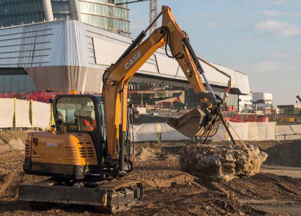 Case CX57C excavator specs & dimensions (2021 - 2025) | Diggers ...