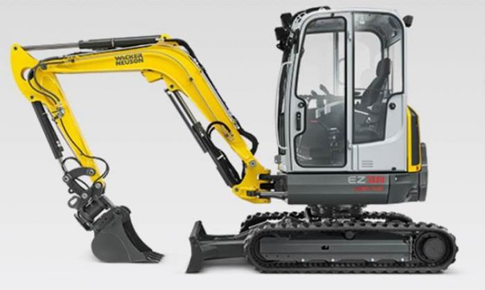Wacker Neuson EZ38 excavator specs & dimensions (2013 - 2018) | Diggers ...