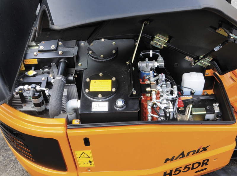 Hanix H55DR excavator specs & dimensions (2019 - 2025) | Diggers ...