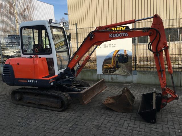 Kubota KX91-2 excavator specs & dimensions (1996 - 2002) | Diggers ...