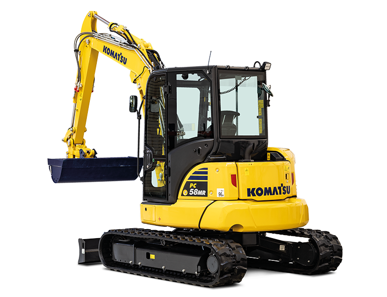 Komatsu PC58MR-5E0 excavator specs & dimensions (2020 - 2025) | Diggers ...