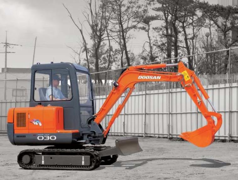 Doosan Solar 030 plus excavator specs & dimensions (2003 - 2012 ...