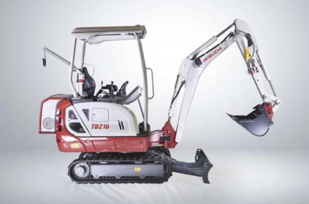 Takeuchi TB 216 Hybrid excavator specs & dimensions (2017 - 2025 ...