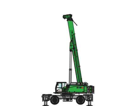 Sennebogen 6113 M crane - load chart, specs & dimensions (2019 - 2021 ...