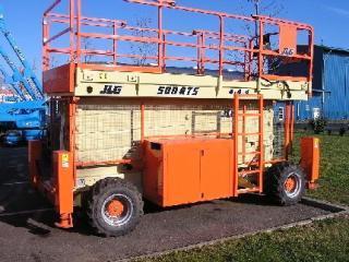 JLG 500 RTS Specs & Dimensions (1995 - 2007) | Wheeled scissor lifts ...