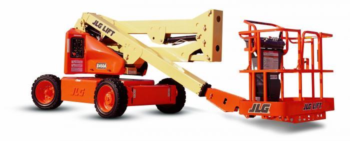 JLG E450A Specs & Dimensions (1999 - 2000) | Wheeled Articulating Boom ...