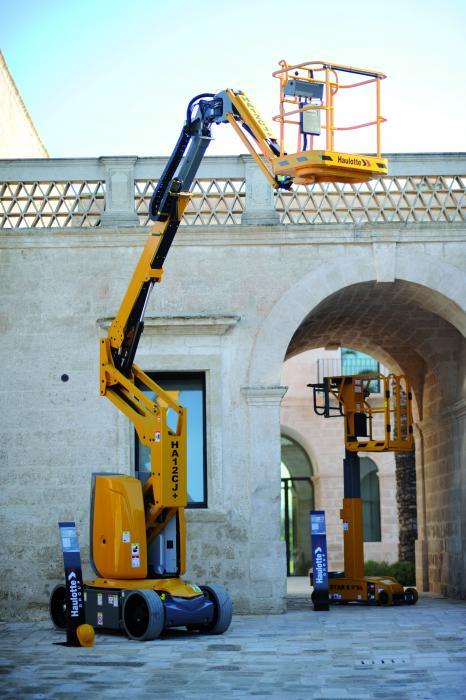 Haulotte HA12 CJ+ Specs & Dimensions (2009 - 2025) | Wheeled Articulating Boom Lifts | LECTURA Specs