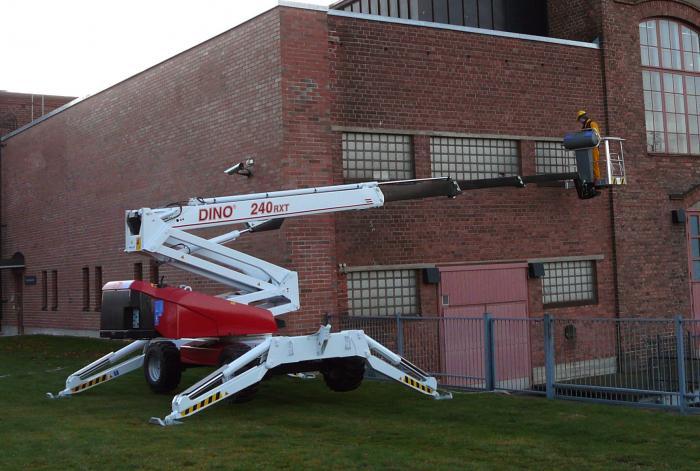 Dino Lift Rhino 240 RXT Specs (2004 - 2014) | Wheeled Articulating Boom ...