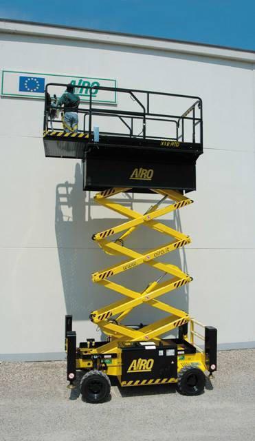 AIRO X 12 RTD Specs & Dimensions (2010 - 2014) | Wheeled scissor lifts ...