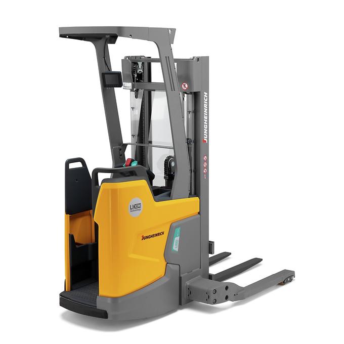 Jungheinrich ERC 214bi Stand up rider pallet stacker specs & dimensions ...