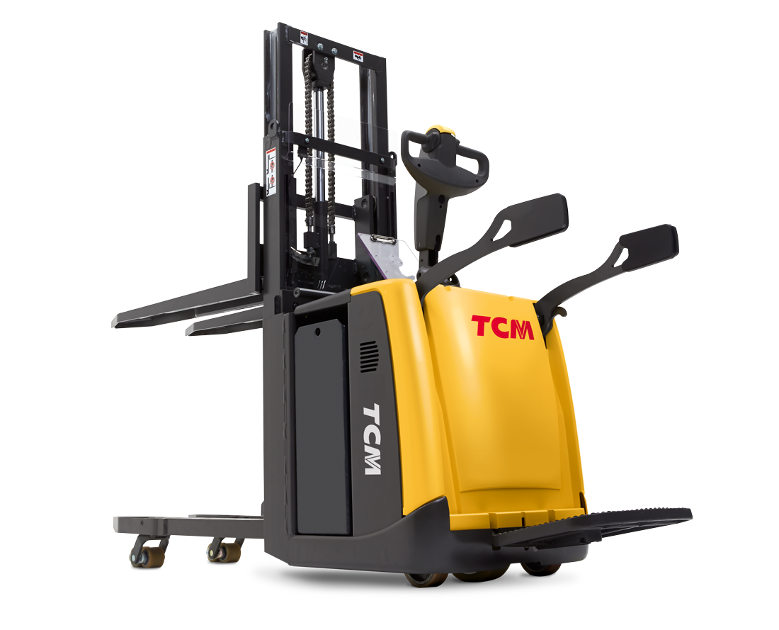 TCM SRD Stand up rider pallet stacker specs & dimensions (2021 - 2025 ...