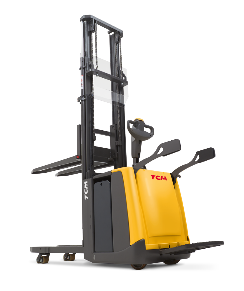 TCM SRS Stand up rider pallet stacker specs & dimensions (2021 - 2025 ...
