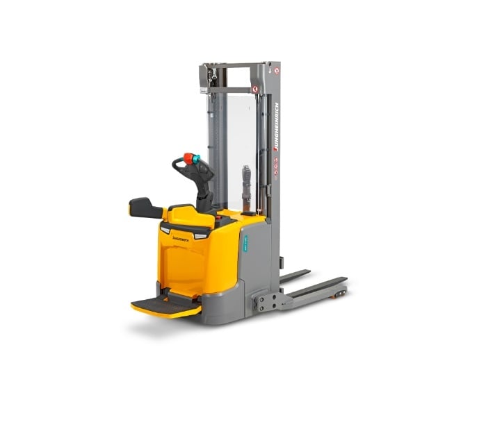 Jungheinrich ERC 220b Stand up rider pallet stacker specs & dimensions ...
