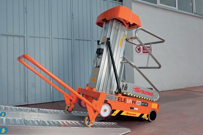 Faraone Elevah 65 Move Specs (2013 - 2020) | Single Vertical Mast Boom Lifts | LECTURA Specs