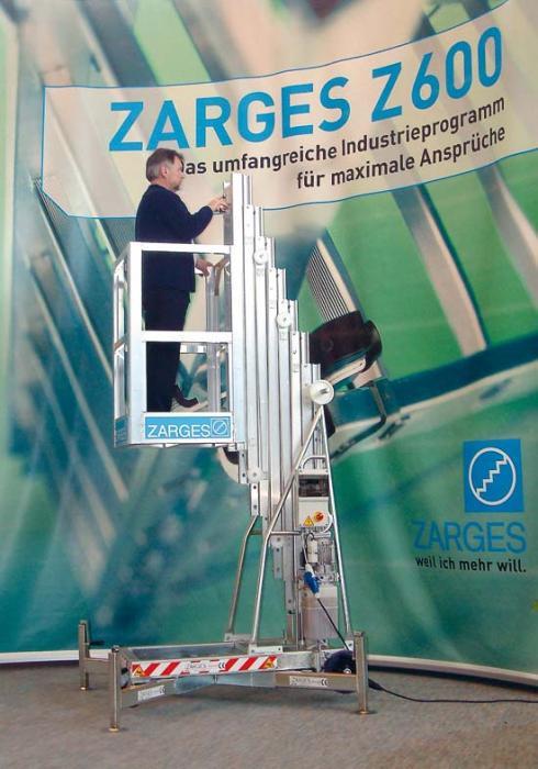 Zarges ZPL 14 Specs & Dimensions (2003 - 2013) | Single Vertical Mast ...