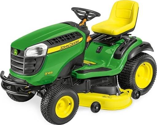 John Deere X166 Lawn Tractor (2018 - 2020) Specifications & Dimensions ...