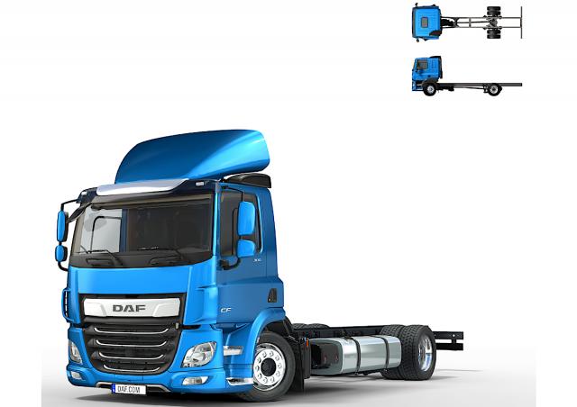 DAF CF 340 FA Low Deck LH (2020 - 2024) Truck Specs & Dimensions ...