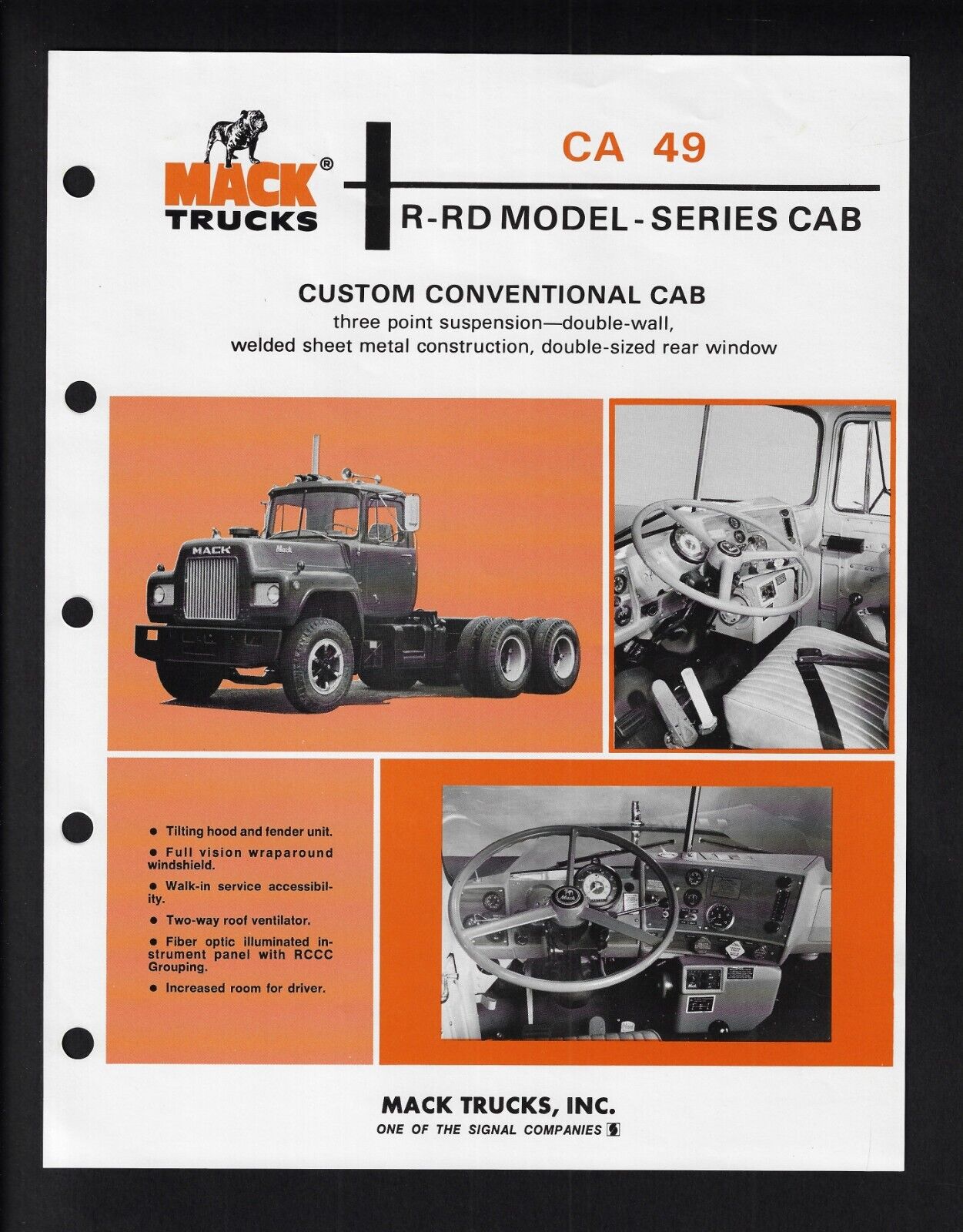 Mack RS457L CA49 1150 4x2 (1965 - 1990) Truck Specs & Dimensions ...