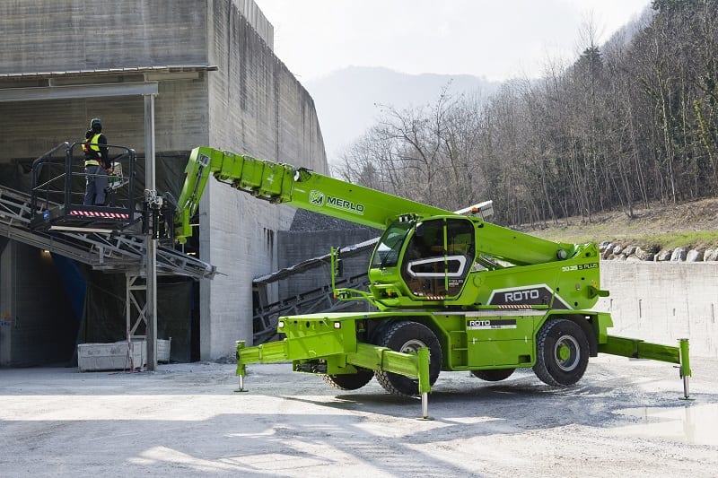 Merlo Roto 50.35 S Plus rotating telehandler specs & dimensions (2019 ...