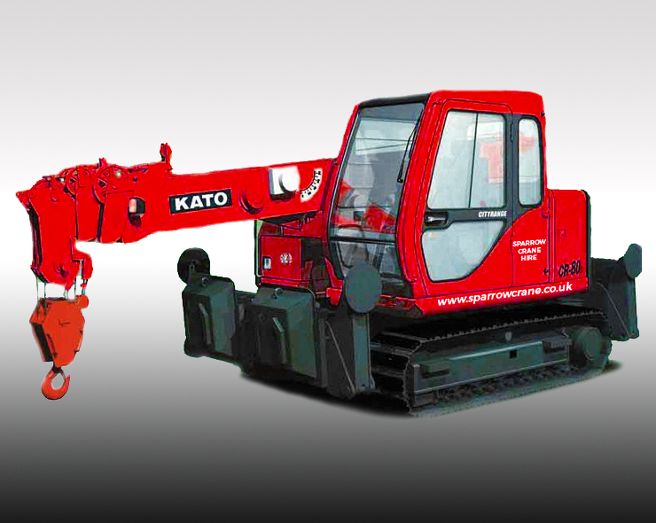 Kato CR 80C crane - load chart, specs & dimensions (2001 - 2011) | LECTURA Specs
