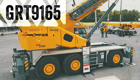 Grove GRT9165 crane - load chart, specs & dimensions (2019 - 2025 ...
