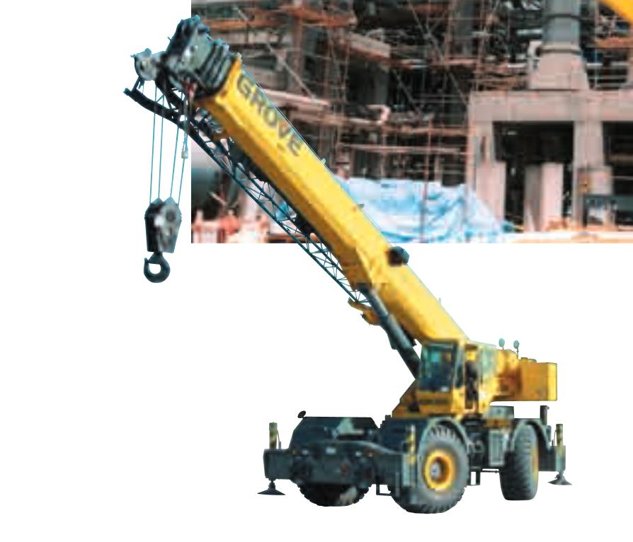 Grove RT 760 E crane - load chart, specs & dimensions (2003 - 2010 ...