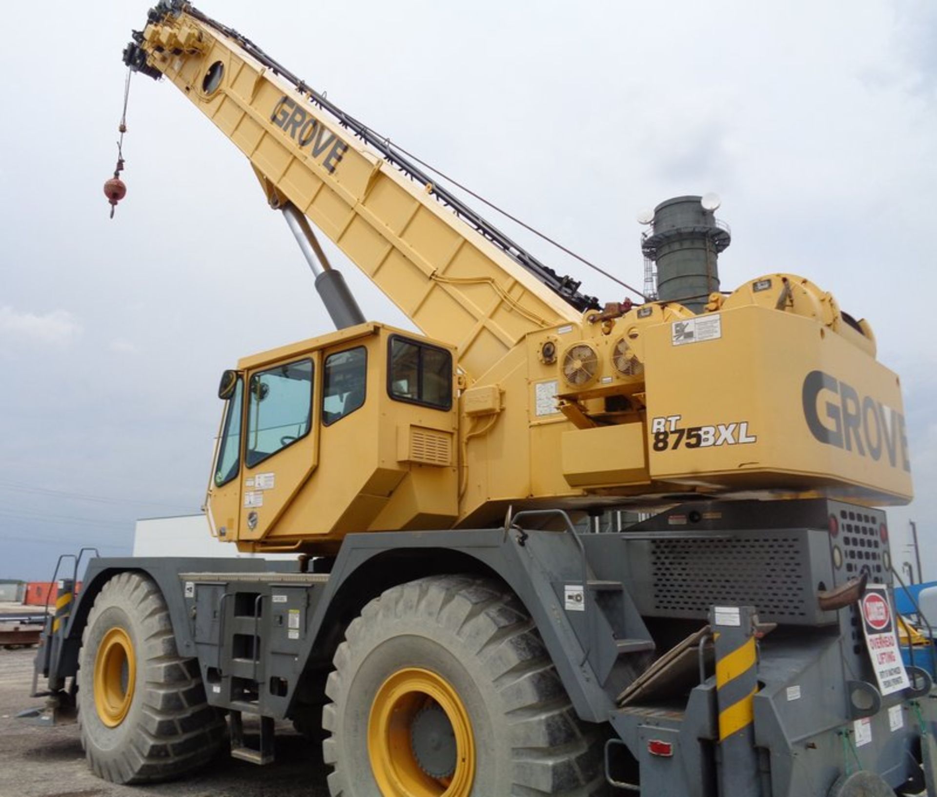 Grove RT 875 BXL crane - load chart, specs & dimensions (2003 - 2004 ...