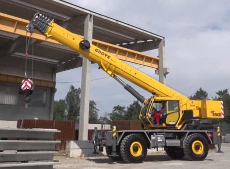 Grove RT550E crane - load chart, specs & dimensions (2013 - 2020 ...