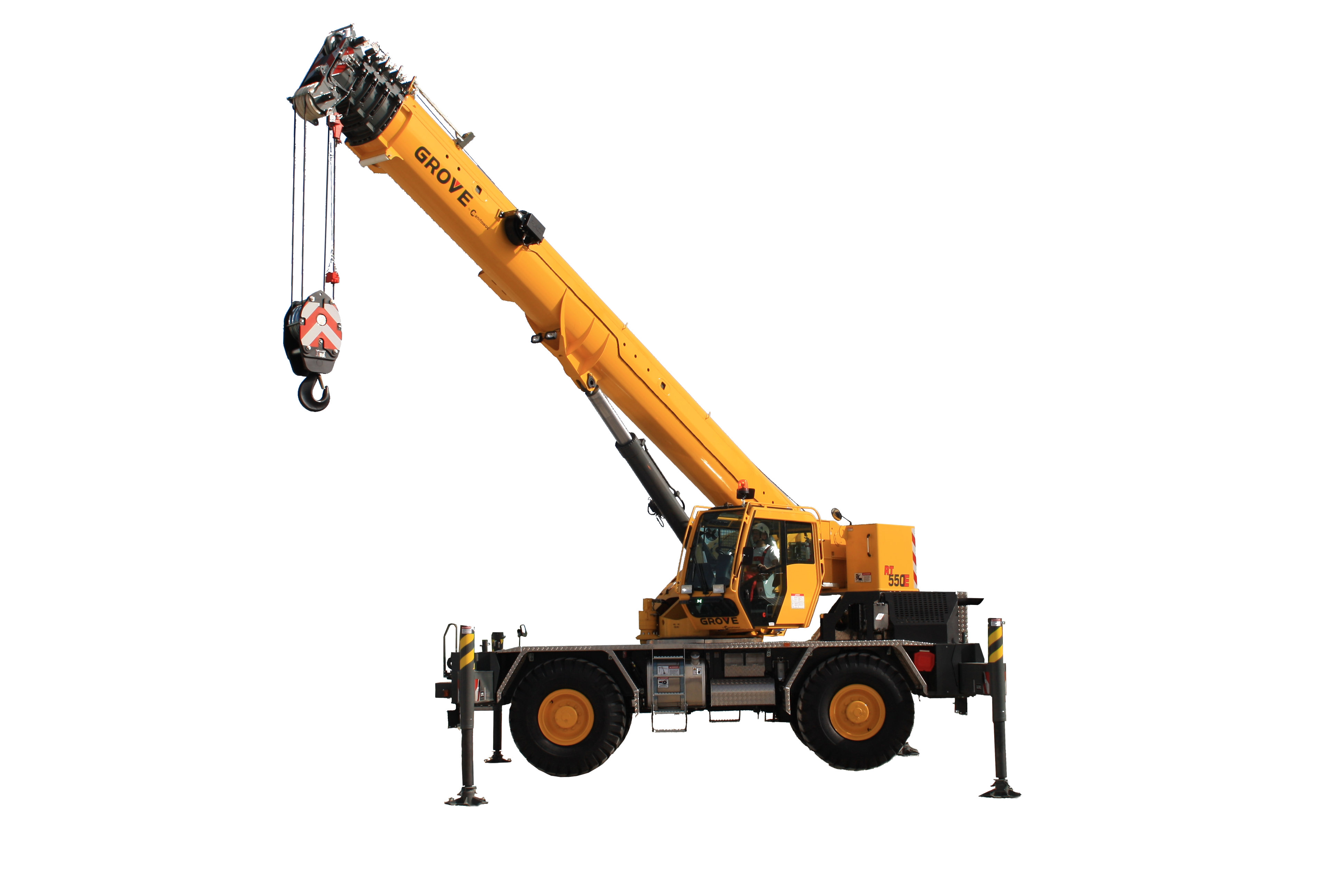 Grove RT550E crane - load chart, specs & dimensions (2013 - 2025 ...
