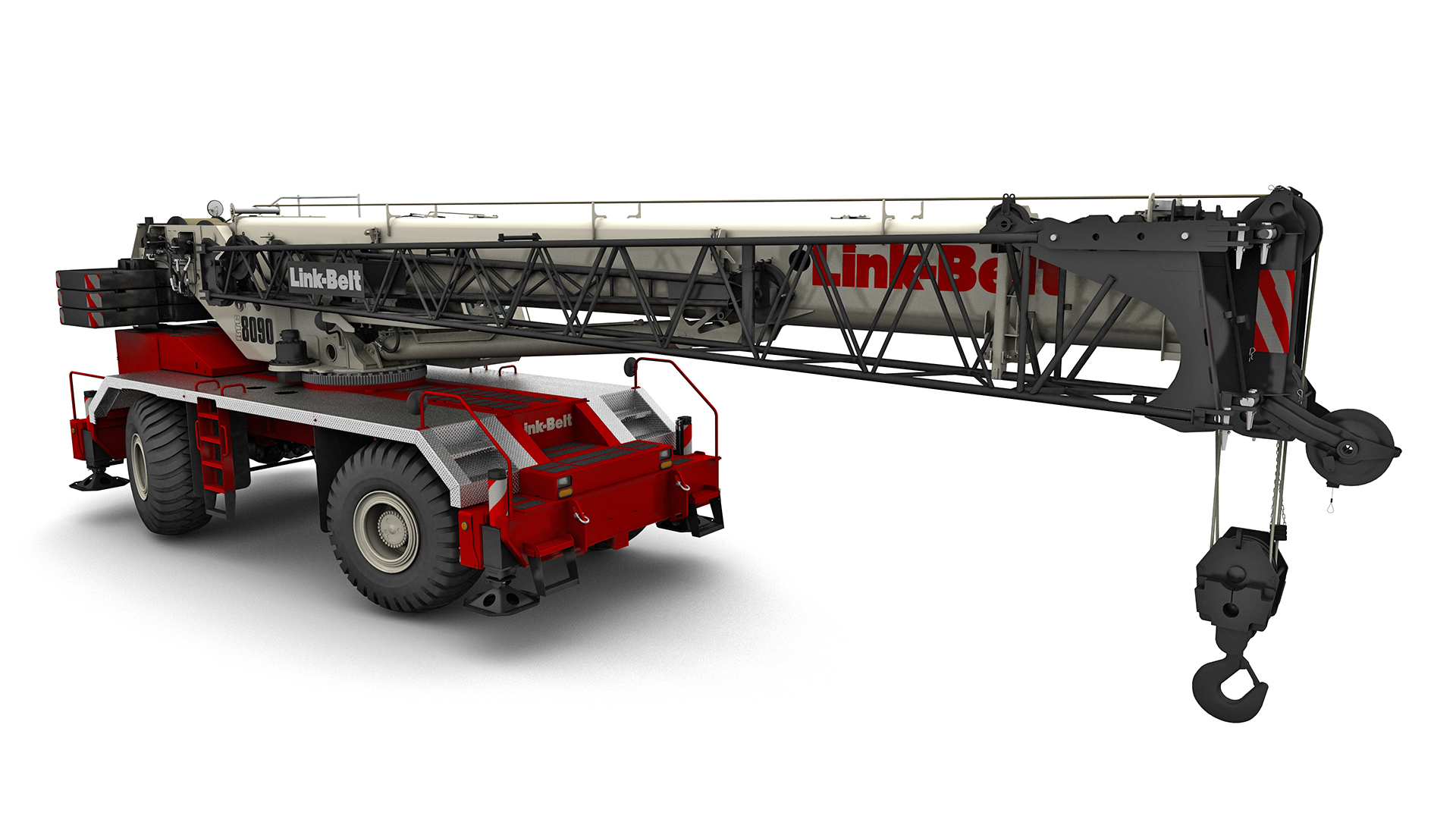 Link-Belt RTC-8090 Series II crane - load chart, specs & dimensions ...