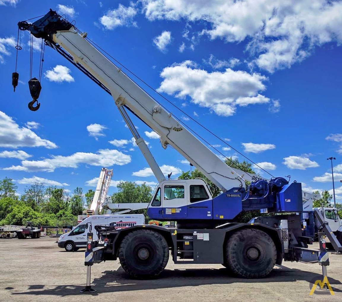 Tadano TR-800XXL-4 crane - load chart, specs & dimensions (2021 - 2025 ...