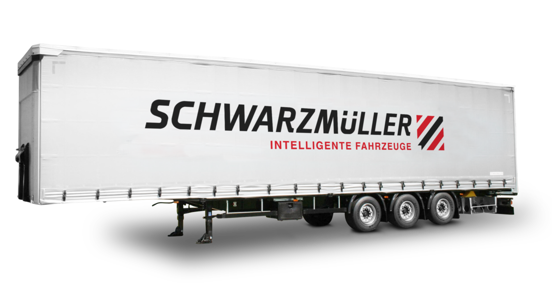 Schwarzmüller 3-axle mega sliding tarpaulin platform semitrailer - coil ...