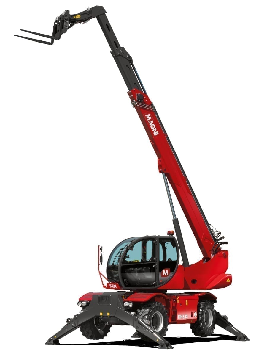 MAGNI RTH 5.18 Smart rotating telehandler specs & dimensions (2018 ...
