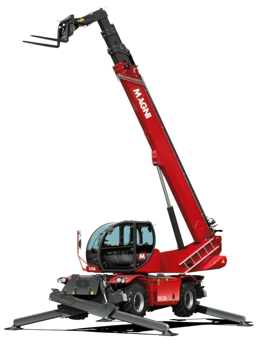 MAGNI RTH 7.26 SH rotating telehandler specs & dimensions (2018 - 2024 ...