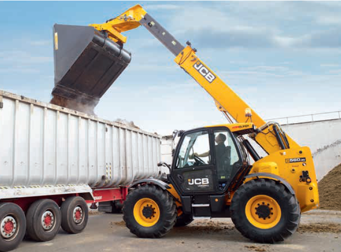 JCB 560-80 telehandler specs & dimensions (2017 - 2021) | LECTURA Specs
