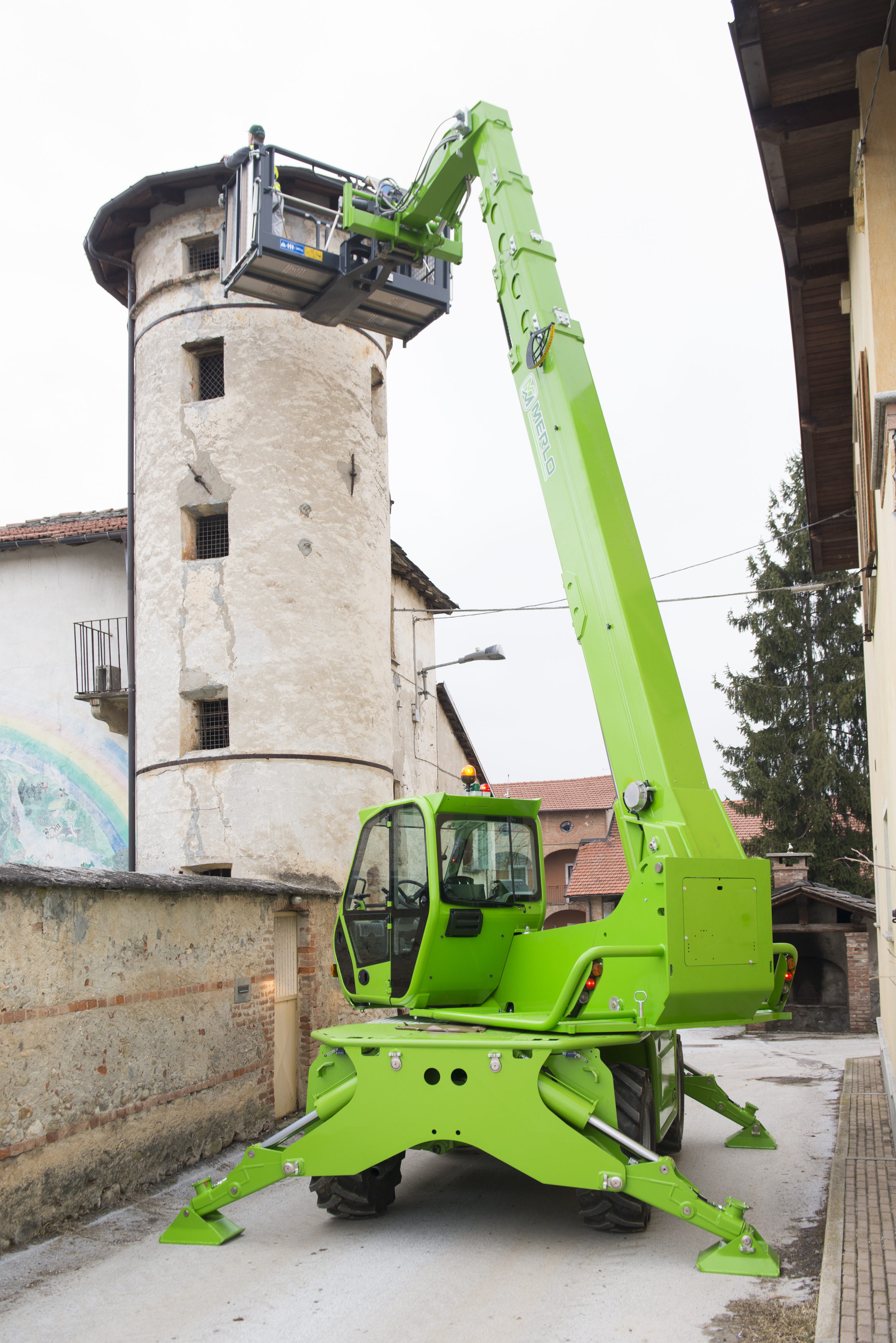 Merlo Roto 38.16 S rotating telehandler specs & dimensions (2014 - 2017 ...
