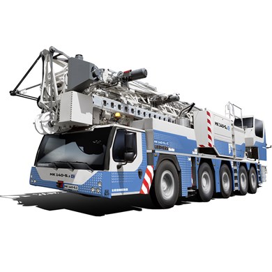 Liebherr MK 140-5.1 crane - load chart, specs & dimensions (2023 - 2025 ...