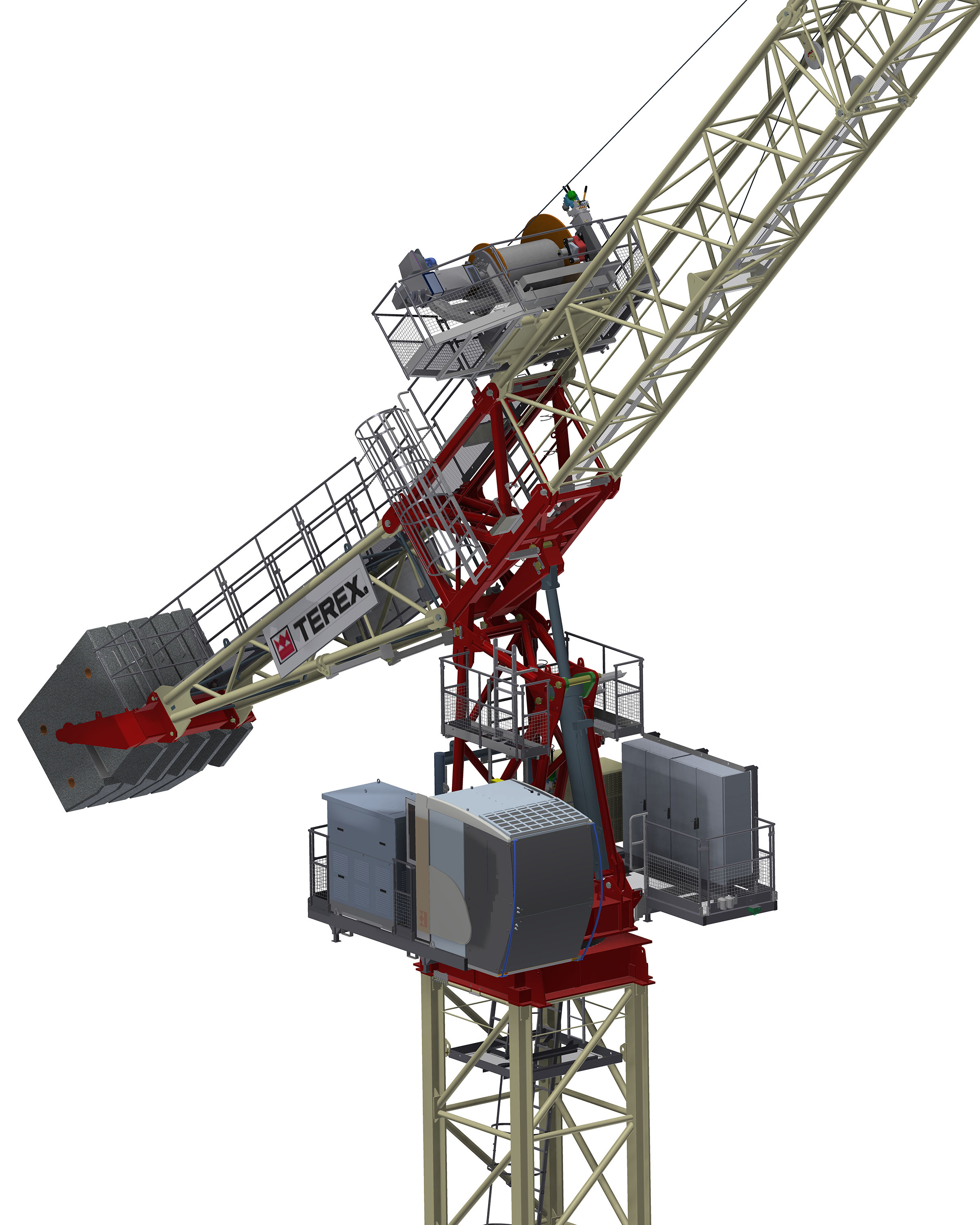 TEREX CRANES CTLH 192-12 crane - load chart, specs & dimensions (2021 ...