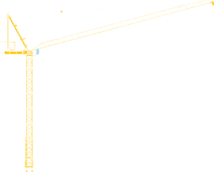 Potain MCR 295 A H20 crane - load chart, specs & dimensions (2023 - 2025) | LECTURA Specs