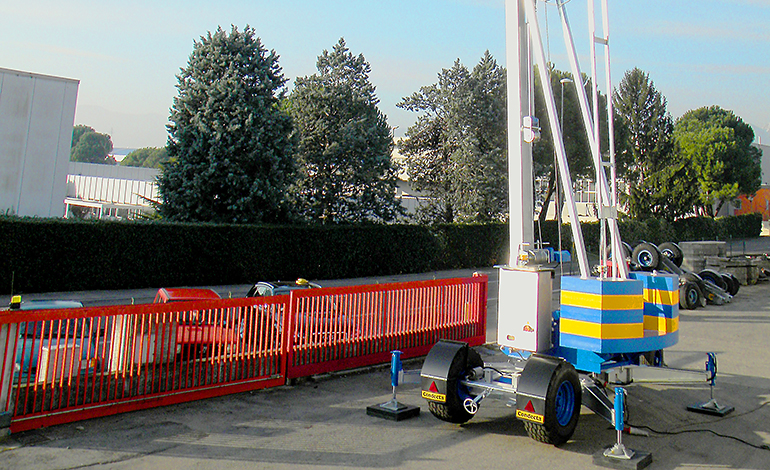 Condecta E 2407 HS crane - load chart, specs (2018 - 2025) | LECTURA Specs