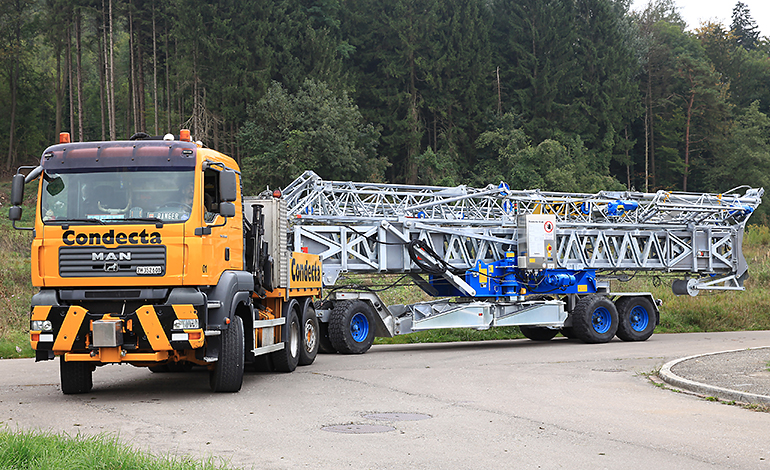 Condecta E 2407 HS crane - load chart, specs & dimensions (2010 - 2016 ...