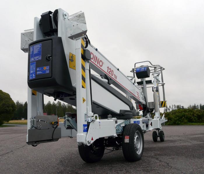 Dino Lift Dino 120TN Specs & Dimensions (2010 - 2019) | Trailer Mounted ...