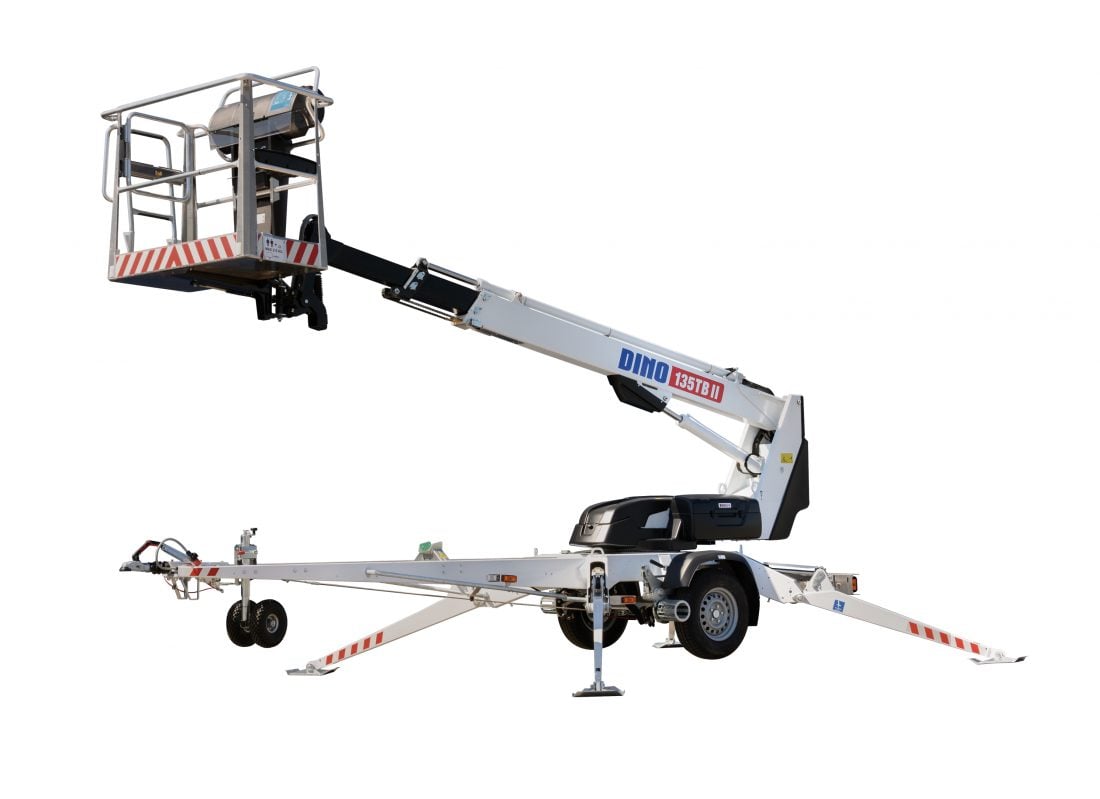 Dino Lift Dino 135TB II Specs (2020 - 2024) | Trailer Mounted ...