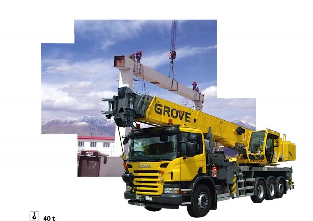 Grove TMC540 crane - load chart, specs & dimensions (2009 - 2017 ...